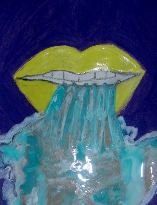 Waterfalls out the Mouth - Nicole Lowery - Drawings & Illustration ...