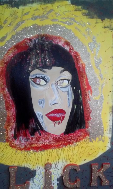 Lick - Nicole Lowery - Paintings & Prints, Abstract, Color - ArtPal