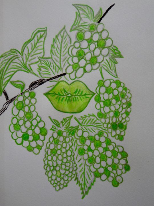 Taste like Grapes - Nicole Lowery - Drawings & Illustration, Food ...