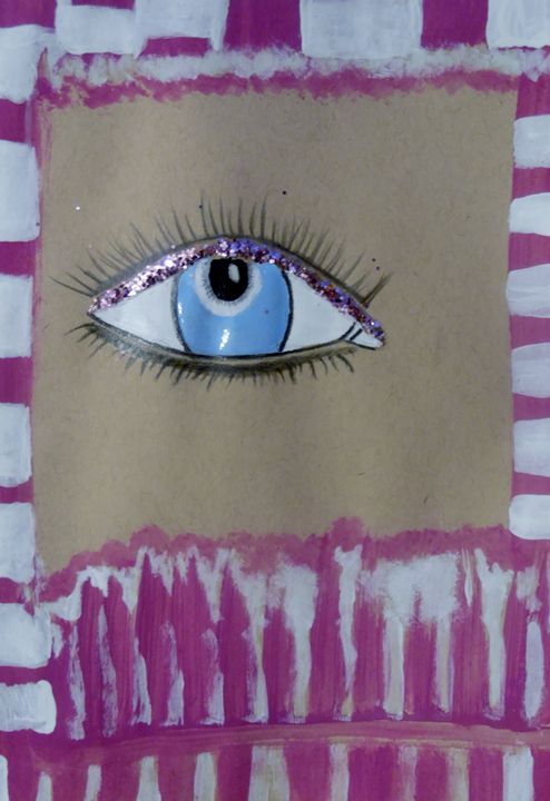 Baby blue eye - Nicole Lowery - Drawings & Illustration, People ...