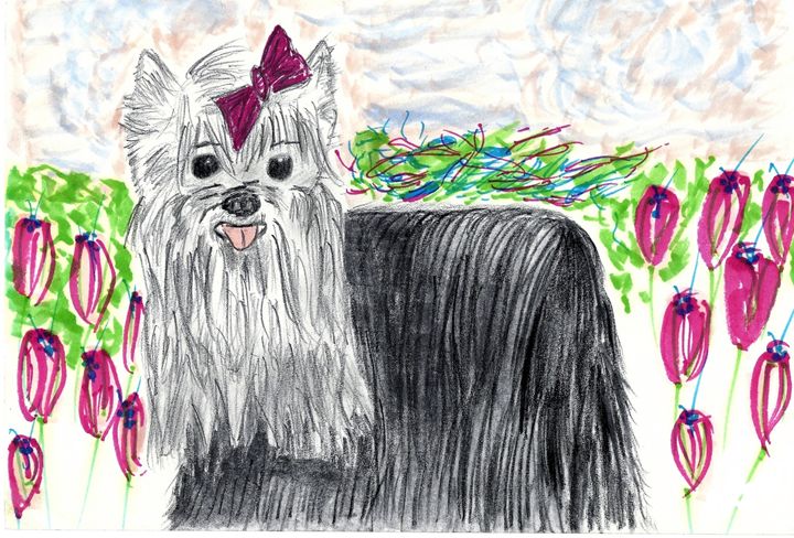 Cutest Puppy Ever - Nicole Lowery - Drawings & Illustration, Animals ...