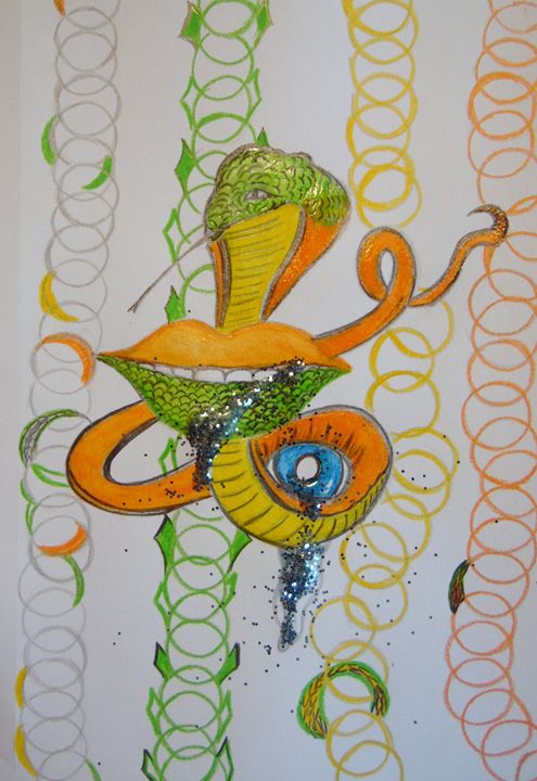 Snaked Lip - Nicole Lowery - Drawings & Illustration, People & Figures ...