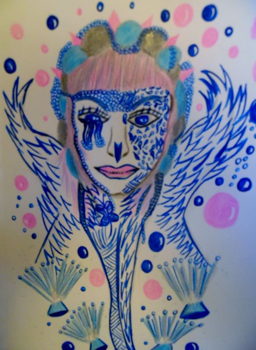 Bubbly Face - Nicole Lowery - Drawings & Illustration, Fantasy ...