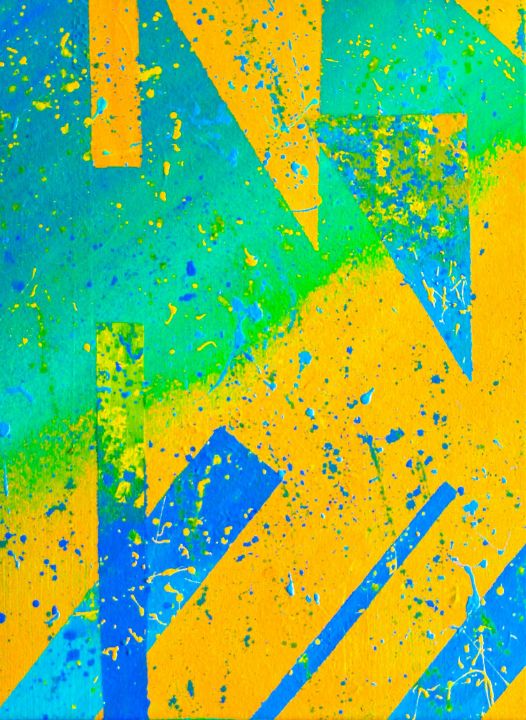 Abstract Morning Glory - B.yoU - Paintings & Prints, Abstract, Color ...