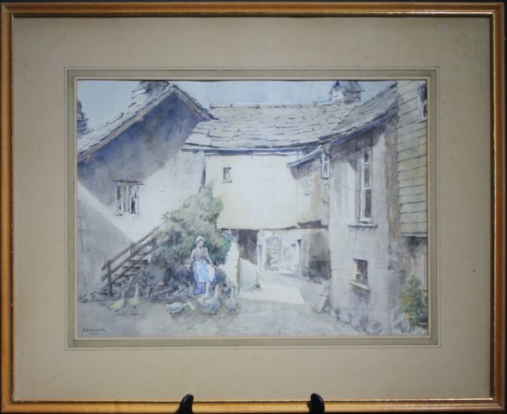 F.Hodgson. Watercolour Old England - Borwick Studio - Paintings ...