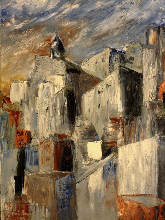 Gray Day - Ken Brewer Art - Paintings & Prints, Abstract, Man-made ...