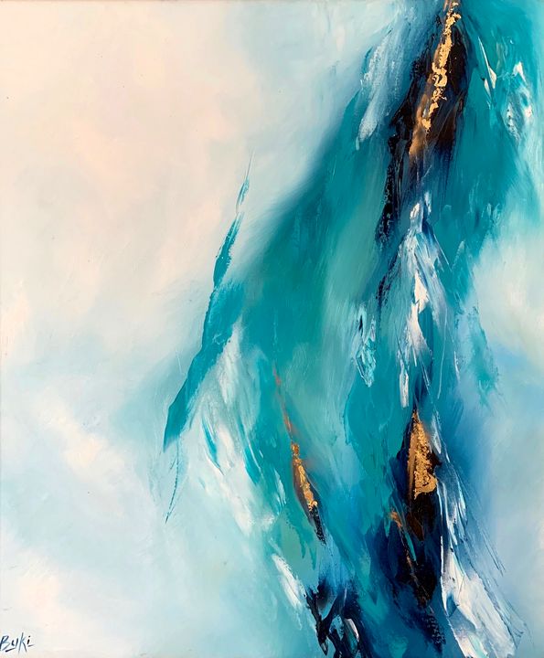 Dancing Waters - Buki - Paintings & Prints, Abstract, Other Abstract ...