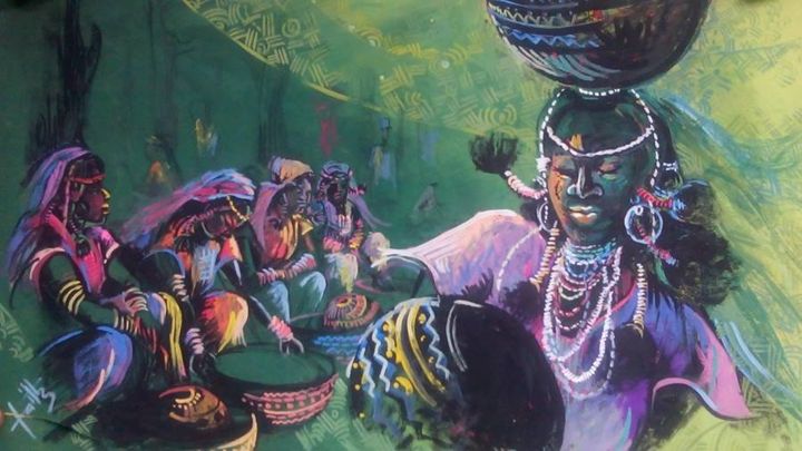 fulanis art cculture - Fonaeki - Drawings & Illustration, Ethnic ...