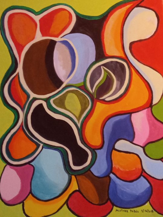 Embrace - Matisse Pabon open Art Studio - Paintings & Prints, Abstract ...