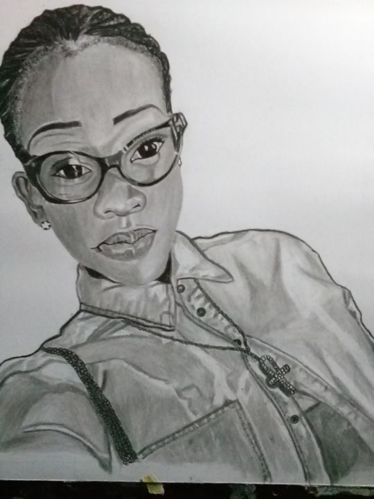 A female portrait drawing - E-cube Art - Drawings & Illustration ...
