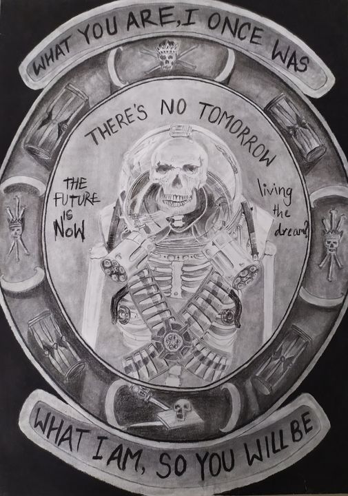 Skull - Graphite sketches - Paintings & Prints, Fantasy & Mythology ...