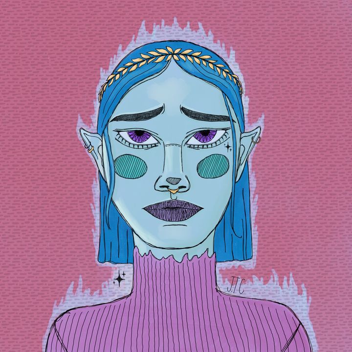 Ice elf - Jam Teacake - Drawings & Illustration, Fantasy & Mythology ...