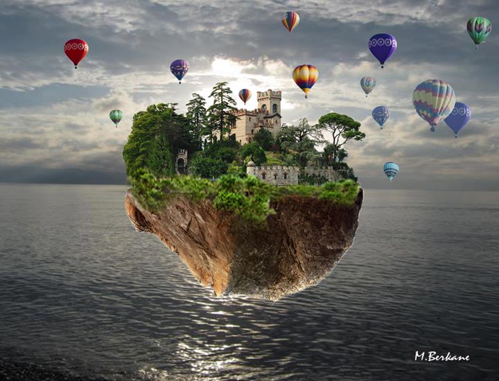 Chateau sur un rochet - Berkan'Art - Digital Art & AI, Landscapes ...