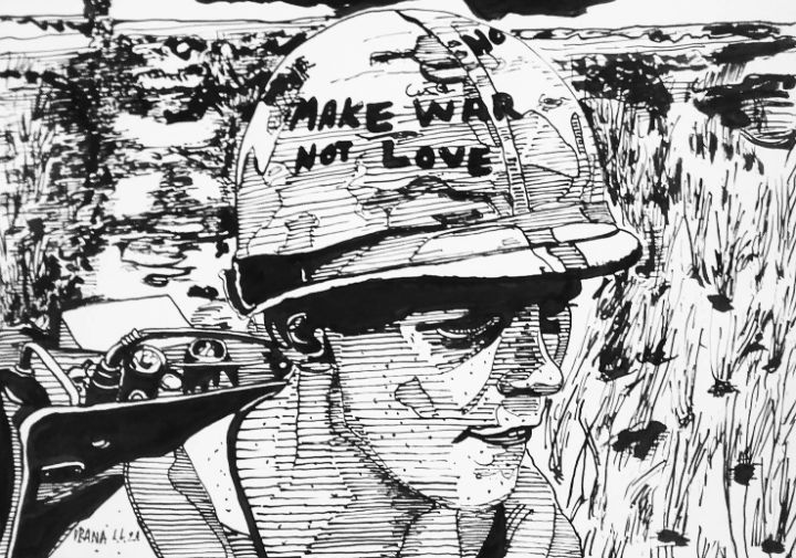 The Soldier in a Field - Martin "The Raven" Vrana - Paintings & Prints ...