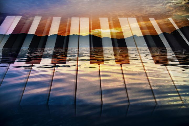 piano keys and sunset of a sea - Kotolmachoff - Photography, Abstract ...
