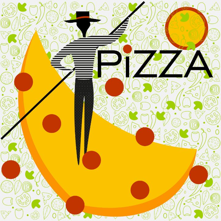 gondolier on a slice of pizza - Kotolmachoff - Digital Art & AI, Food ...