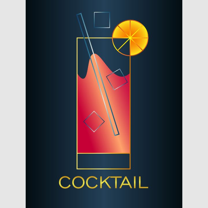 abstract minimal logo of a cocktail - Kotolmachoff - Digital Art & AI ...