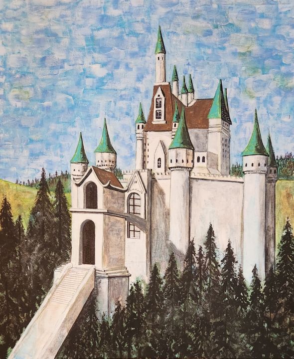 Forest Castle - Anton's Originals - Paintings & Prints, Landscapes ...