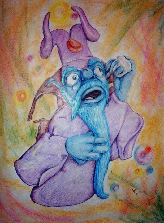 Purpler Wizard - Anton's Originals - Drawings & Illustration, Fantasy ...