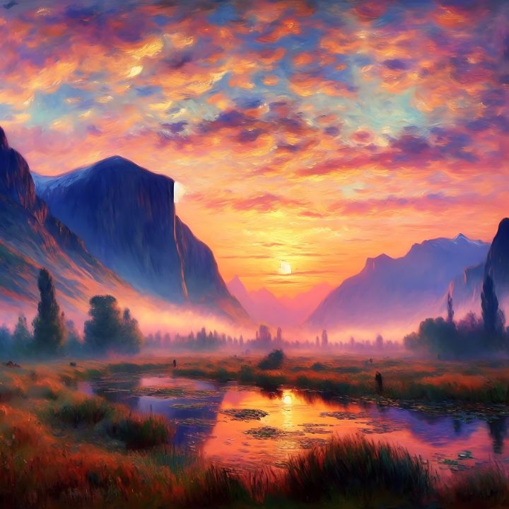 Impressions Sunrise 5 - Kalbuzz - Digital Art & AI, Landscapes & Nature ...
