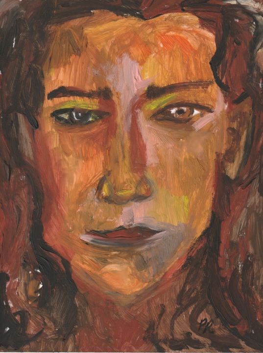 EARTHEN PORTRAIT. - PAULA REILLY - Paintings & Prints, People & Figures ...