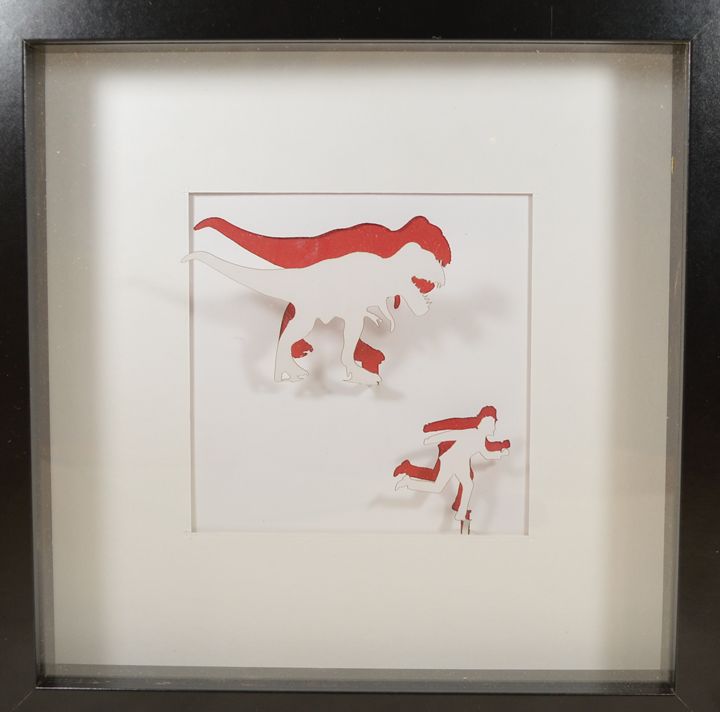 T Rex Running Man - theprint - Drawings & Illustration, Fantasy ...