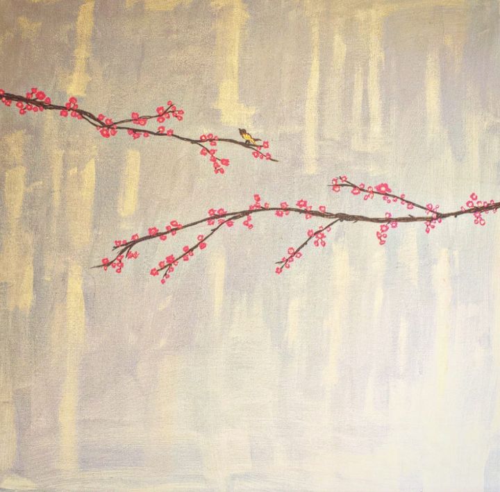 Cherry Blossom - A2 Art - Paintings & Prints, Flowers, Plants, & Trees ...