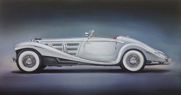 6.4. Mercedes Benz 540k Special Road - Hamilton-Walker Art - Paintings ...