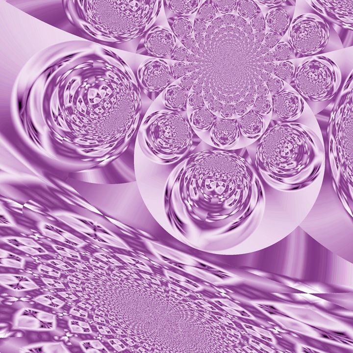 Lilac Sphere - Elena Romanova Art Galery - Digital Art, Abstract ...