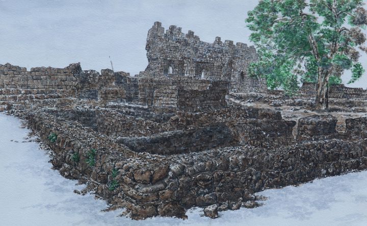 Inside the fortress of Antipater - Yair David - Paintings & Prints ...