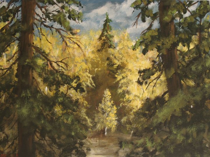 Twin Pines - Thomas Coulson - Paintings & Prints, Landscapes & Nature ...