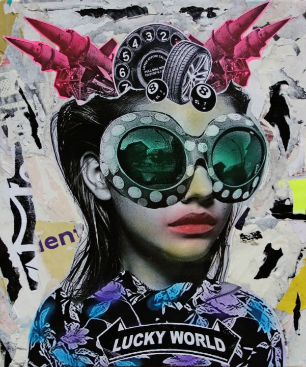 Rocket Girl - Bret Polok Art - Paintings & Prints, People & Figures ...
