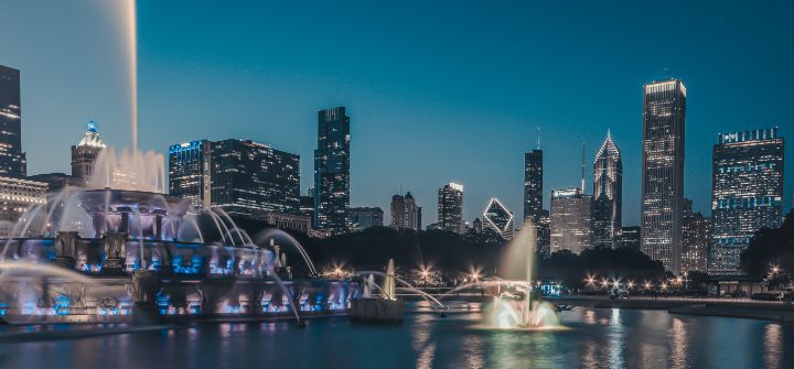 Chicago Cyan Sky - Pause button photography - Photography, Landscapes ...