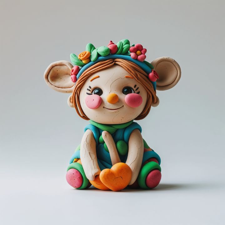 Whimsical Clay Friends - Zanna Beke - Digital Art & AI, Childrens Art ...