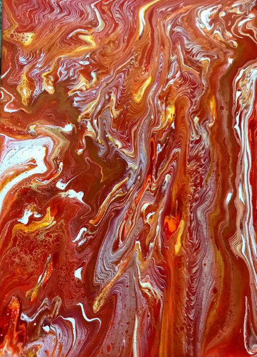 Flame celebration - Aimee Venter Artist - Paintings & Prints, Abstract ...