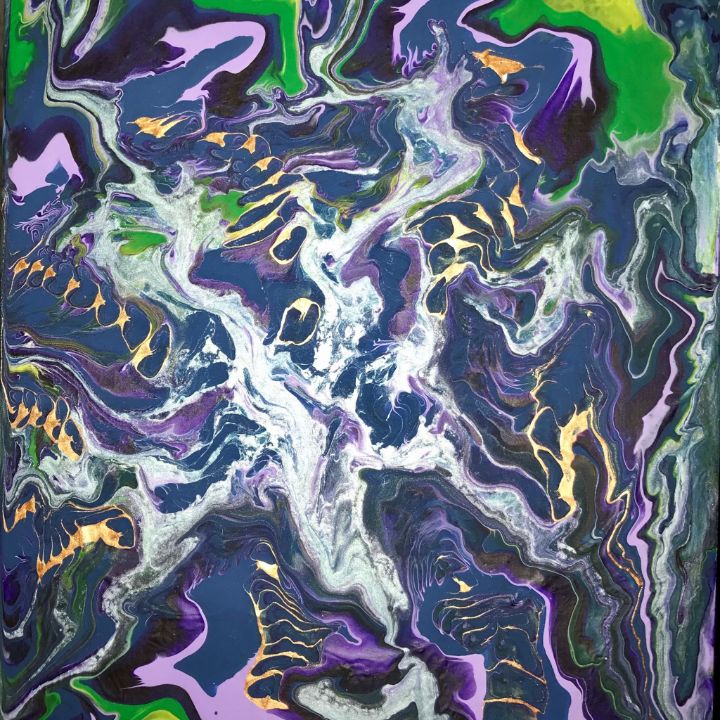 Bluesy - Aimee Venter Artist - Paintings & Prints, Abstract, Other ...