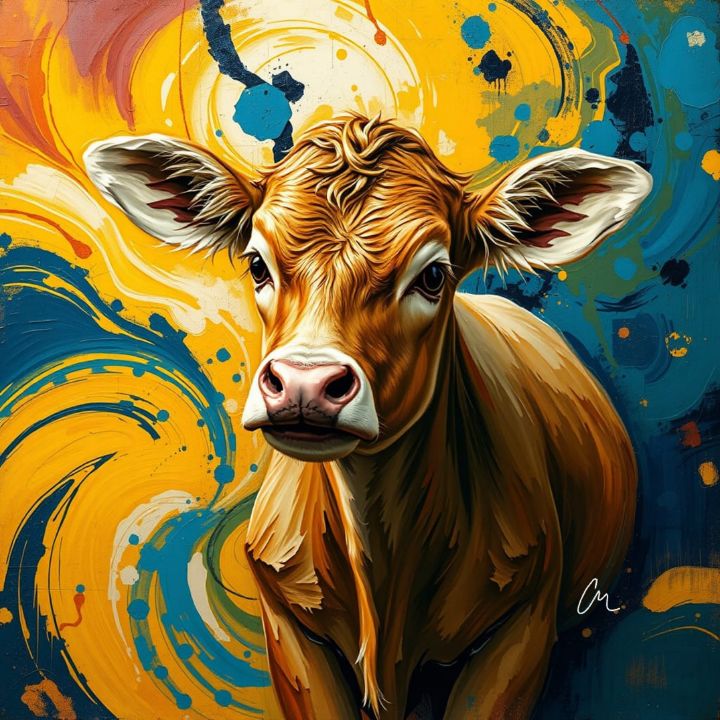 Colors of the Wild Moo Cow - Pay Kindness Forward Designs - Paintings ...