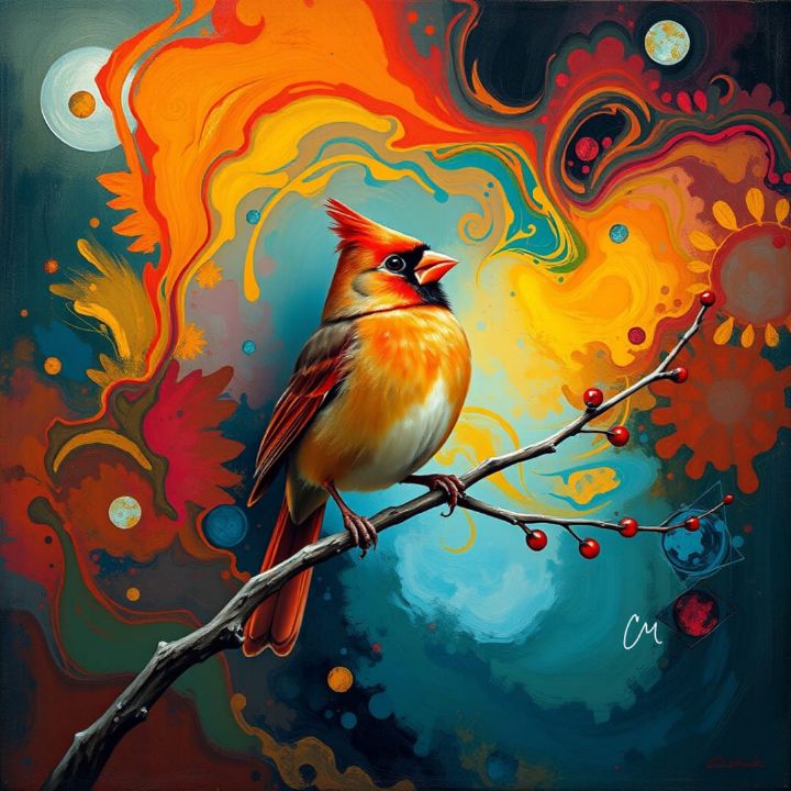 Colors of the Wild Cardinal - Pay Kindness Forward Designs - Paintings ...