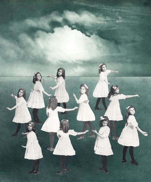 The lonely dancers - Bob May collages - Paintings & Prints, People ...