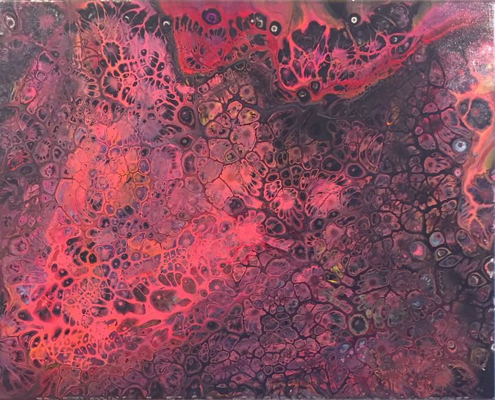 Dark Loves Pink - Cheryl A Thurston Art - Paintings & Prints, Abstract ...