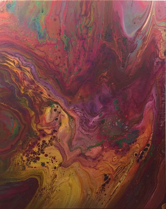 Cosmic Ooze - Cheryl A Thurston Art - Paintings & Prints, Abstract ...