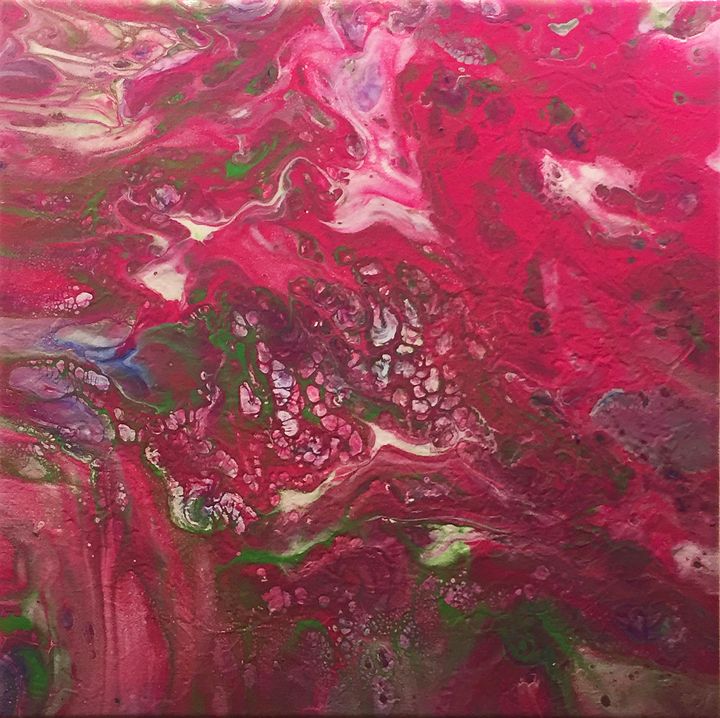 Green Swims in Pink - Cheryl A Thurston Art - Paintings & Prints ...