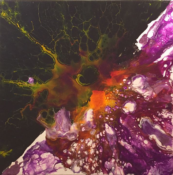 Yellow Explosion - Cheryl A Thurston Art - Paintings & Prints, Abstract ...