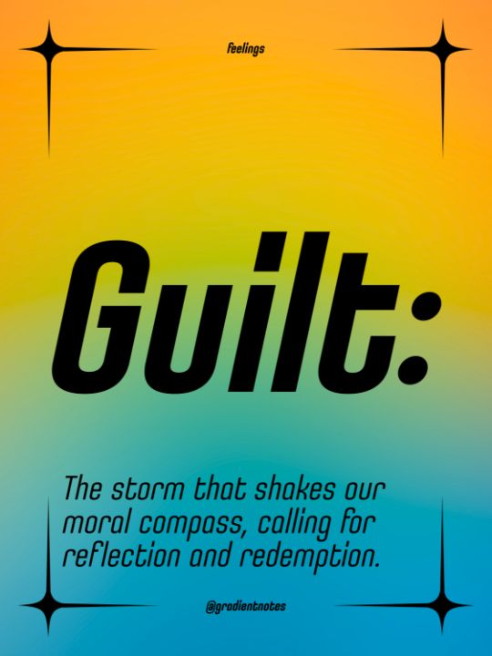 Guilt - GradientNotes - Digital Art & AI, Entertainment, Other ...