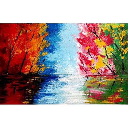 THE AUTUMN ABSTRACT PAINTING - VGocart - Paintings & Prints, Landscapes ...