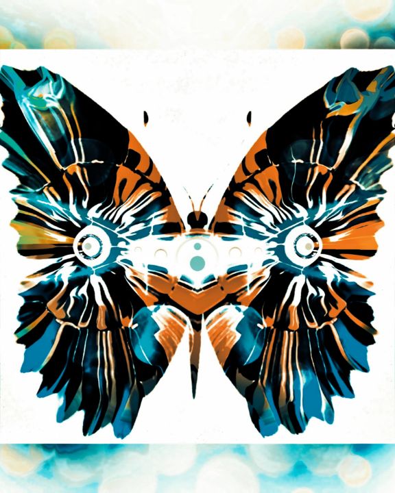 Negative butterfly - Glitch_Mob - Digital Art & AI, Animals, Birds ...
