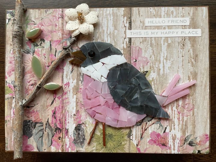 Stained glass Robin - Sweet Tweet Mosaics - Glass, Stained Glass - ArtPal