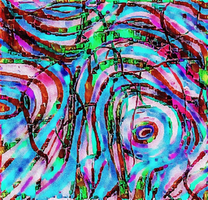 An Evening Out - Art Dreamer - Digital Art, Abstract, Irregular Forms ...