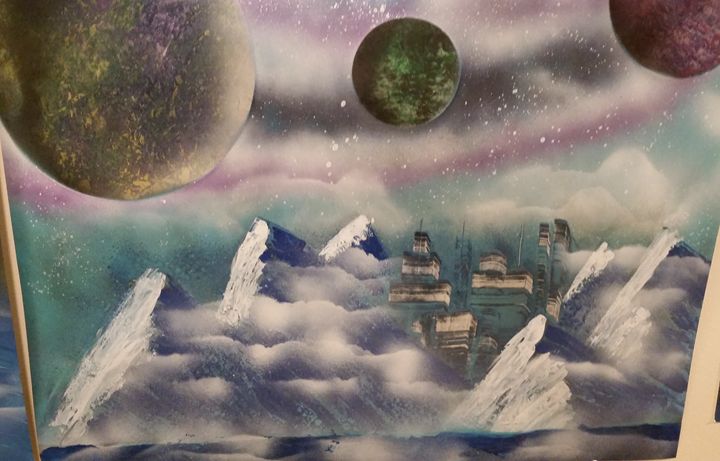 Misty Mountaintops - Aether Art - Paintings & Prints, Astronomy & Space ...