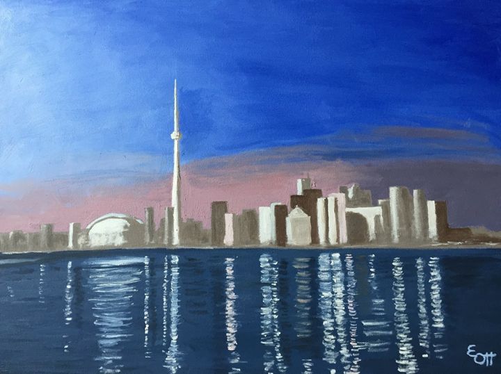 "Skyline" - Elena Ott - Paintings & Prints, Landscapes & Nature ...
